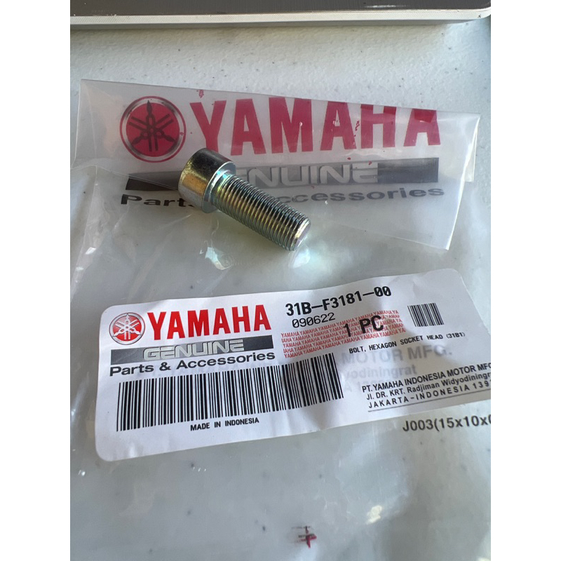 31B-F3181-00 GENUINE BOLT, INER TUBE MXI125/AEROX V2/SNIPER150 (SOLD ...