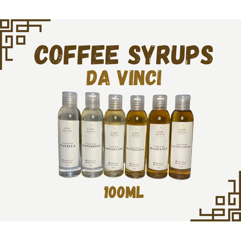 AYPH DaVinci Coffee Syrups (Vanilla, Caramel, Hazelnut, French Vanilla ...