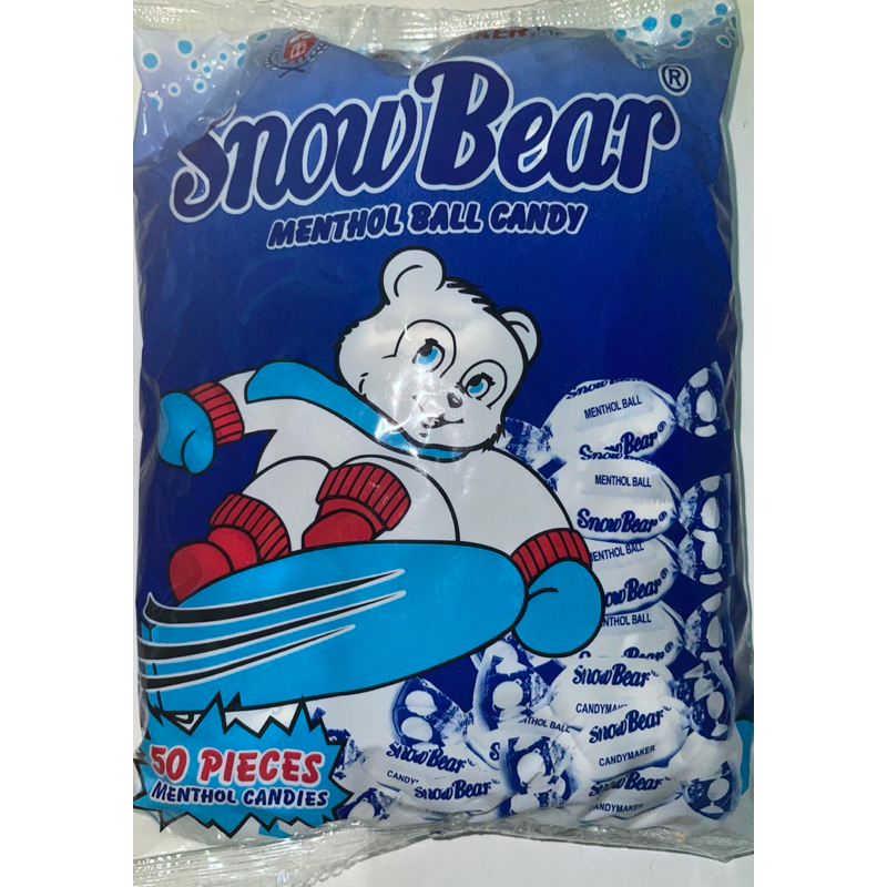Snow Bear Menthol Ball Candy, 50 pcs per pack | Shopee Philippines