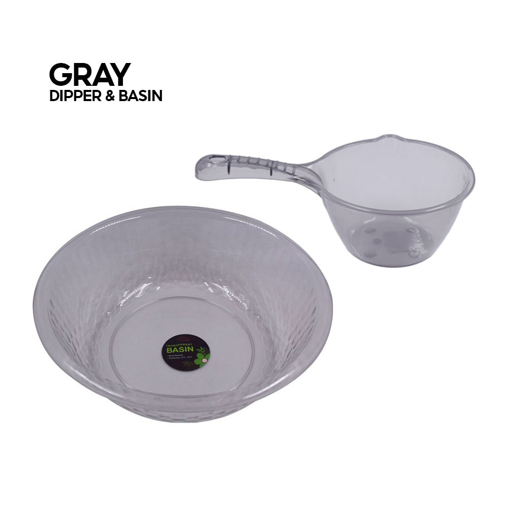 Activebae Multipurpose BASIN AND WATER DIPPER SET Transparent PET ...