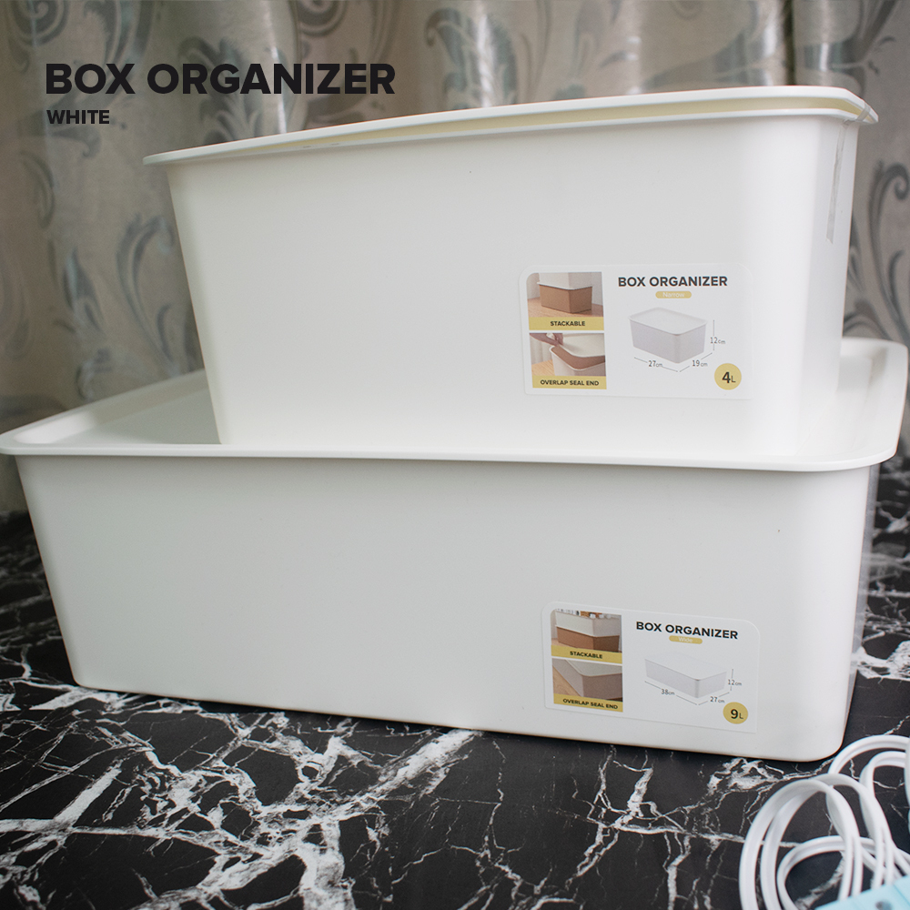 DAU Home Multifunctional Storage Box Stackable Basket Bin with Lid ...