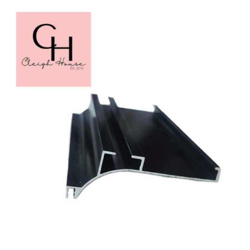 aluminum cabinet hidden Grab handle C J L type black 1.5mts long ...