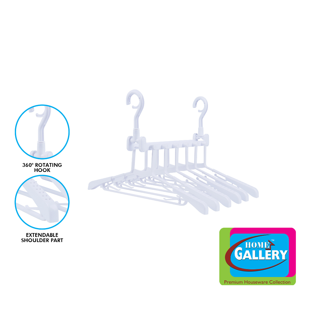 Home Gallery Space Saver Multi-Hangers with Expanders | Household ...