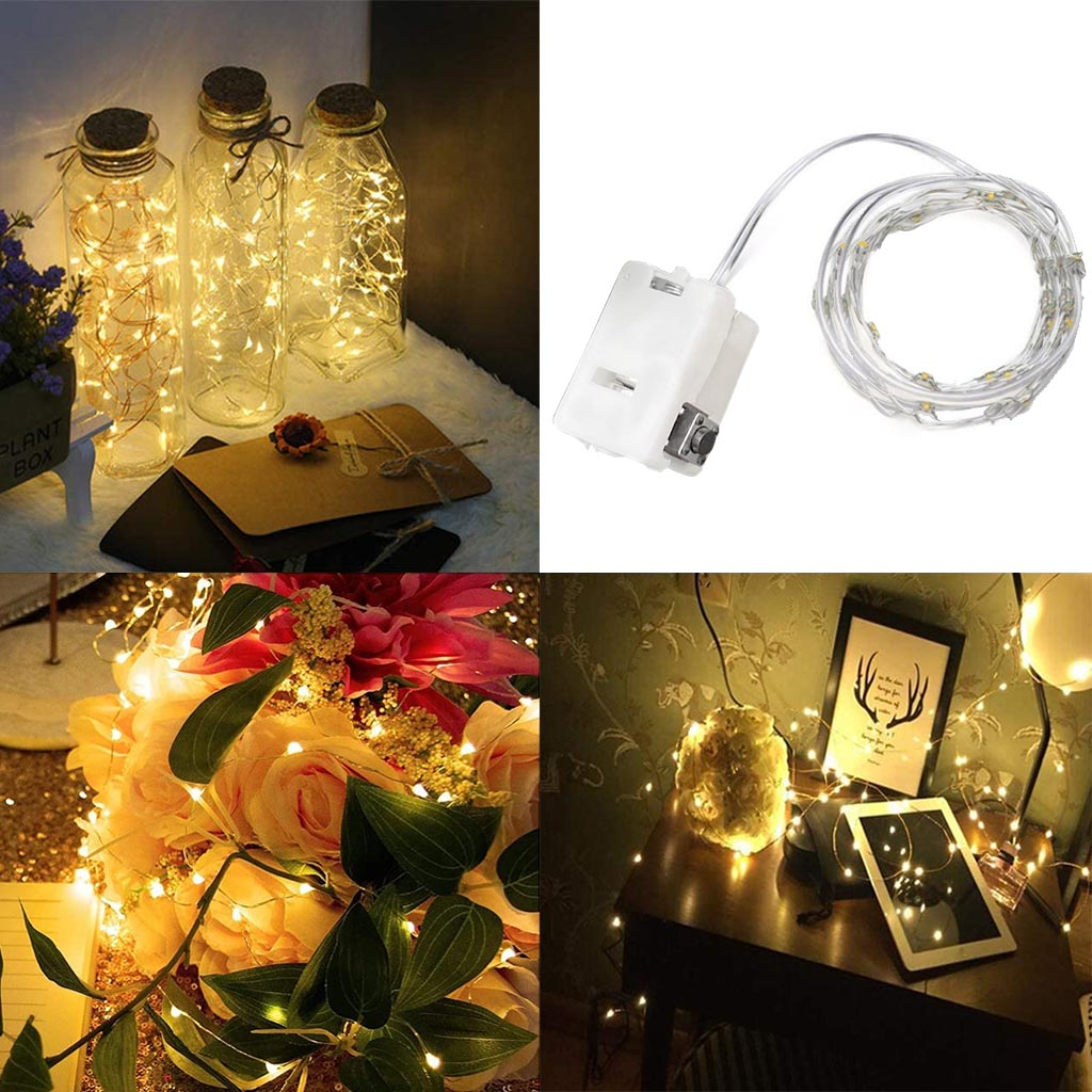 2Meters 20 LED Fairy Light Battery Power Operated String Christmas ...