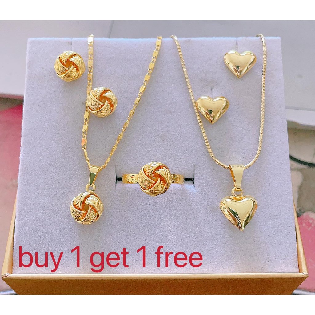 buy 1 get 1 free 14k Bangkok gold 3in1 +2in1 | Shopee Philippines