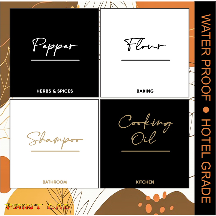 SMALL TAYLOR STICKER LABEL FOR PANTRY, KITCHEN, BATHROOM, LAUNDRYROOM ...