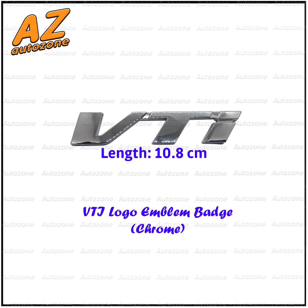 VTI LOGO Emblem Badge for Car Side/Rear Trunk (Chrome) | Shopee Philippines