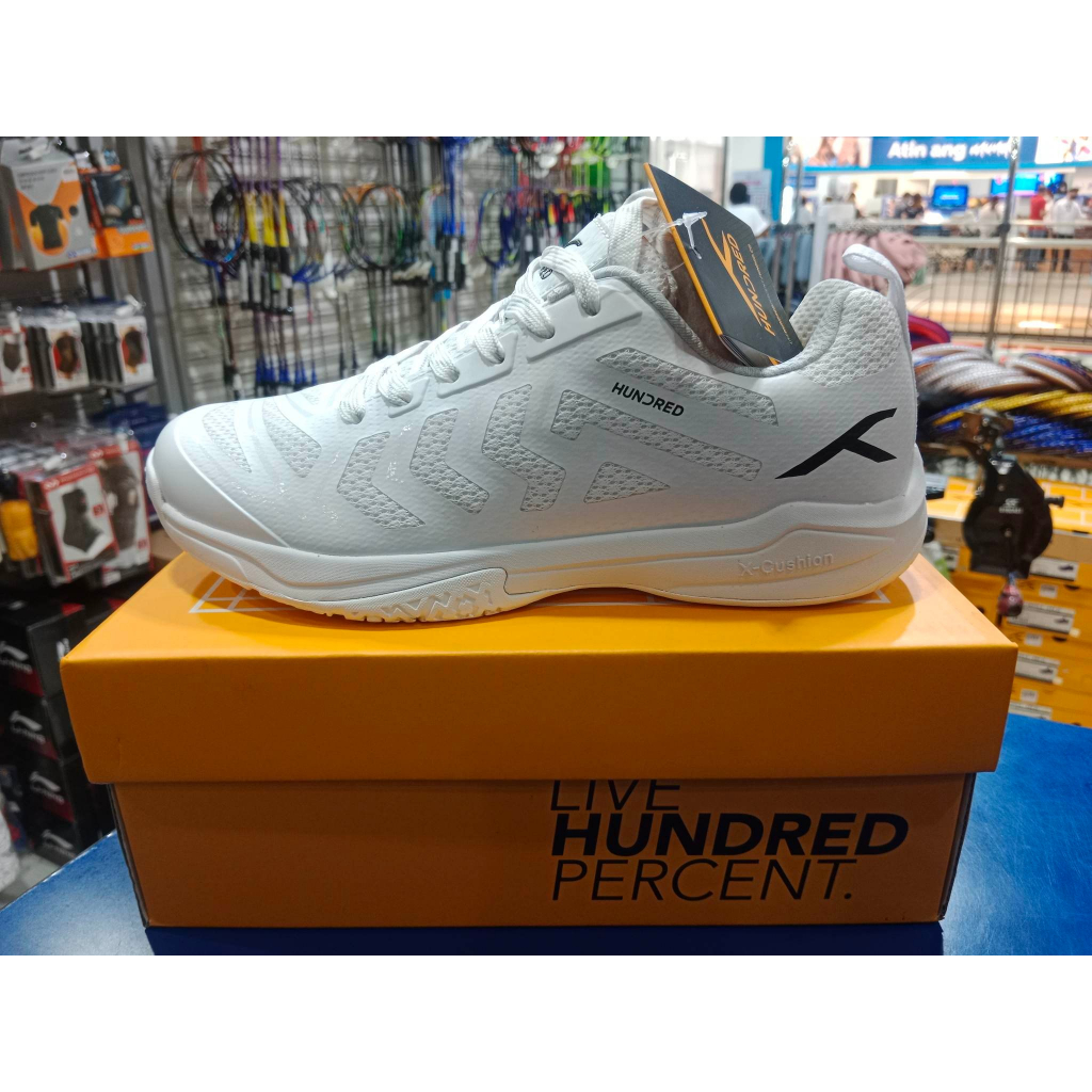 HUNDRED BEAST WHITE ( BADMINTON SHOES ) | Shopee Philippines