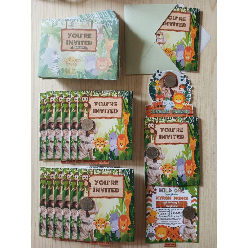 Safari Theme Pull Up Invitation | Shopee Philippines