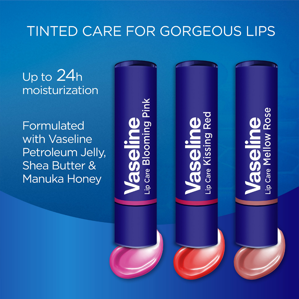 Vaseline Lip Care Colour+Care Mellow Rose 3G | Shopee Philippines