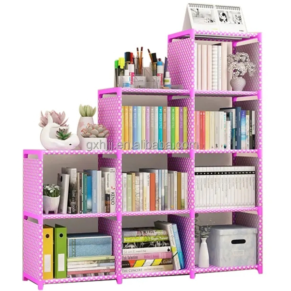 HelloBaby Book Shelf 9 Tube DIY BookShelf Storage Rack Storey Storage ...