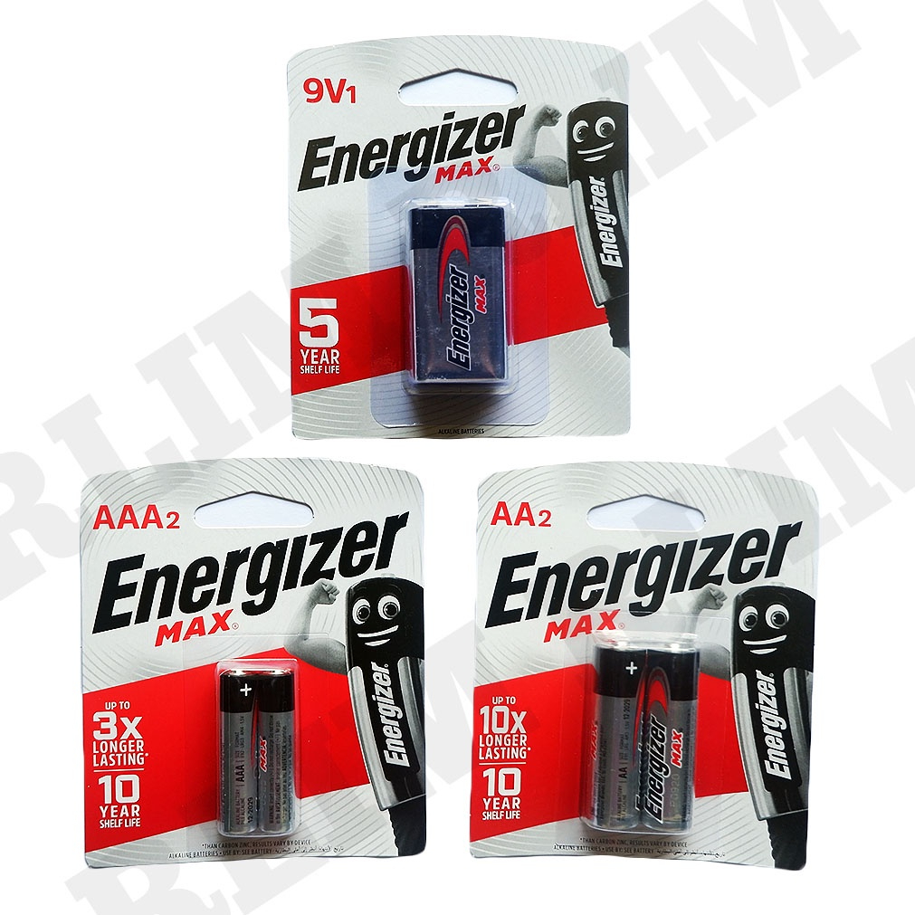 Energizer Max Battery AA AAA 9V Energizer Battery AA/AAA/9V1 | Shopee ...