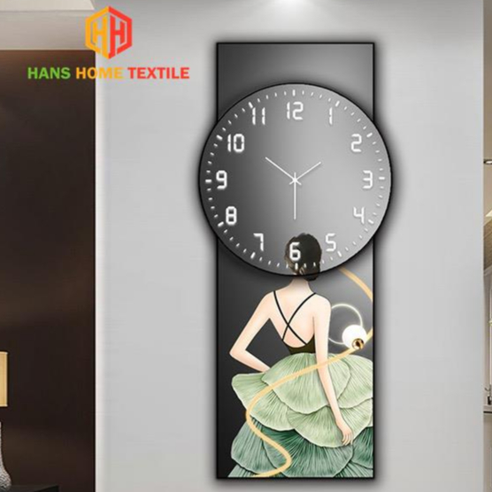 Rectangular wall clock living room study wall clock home fashion simple ...