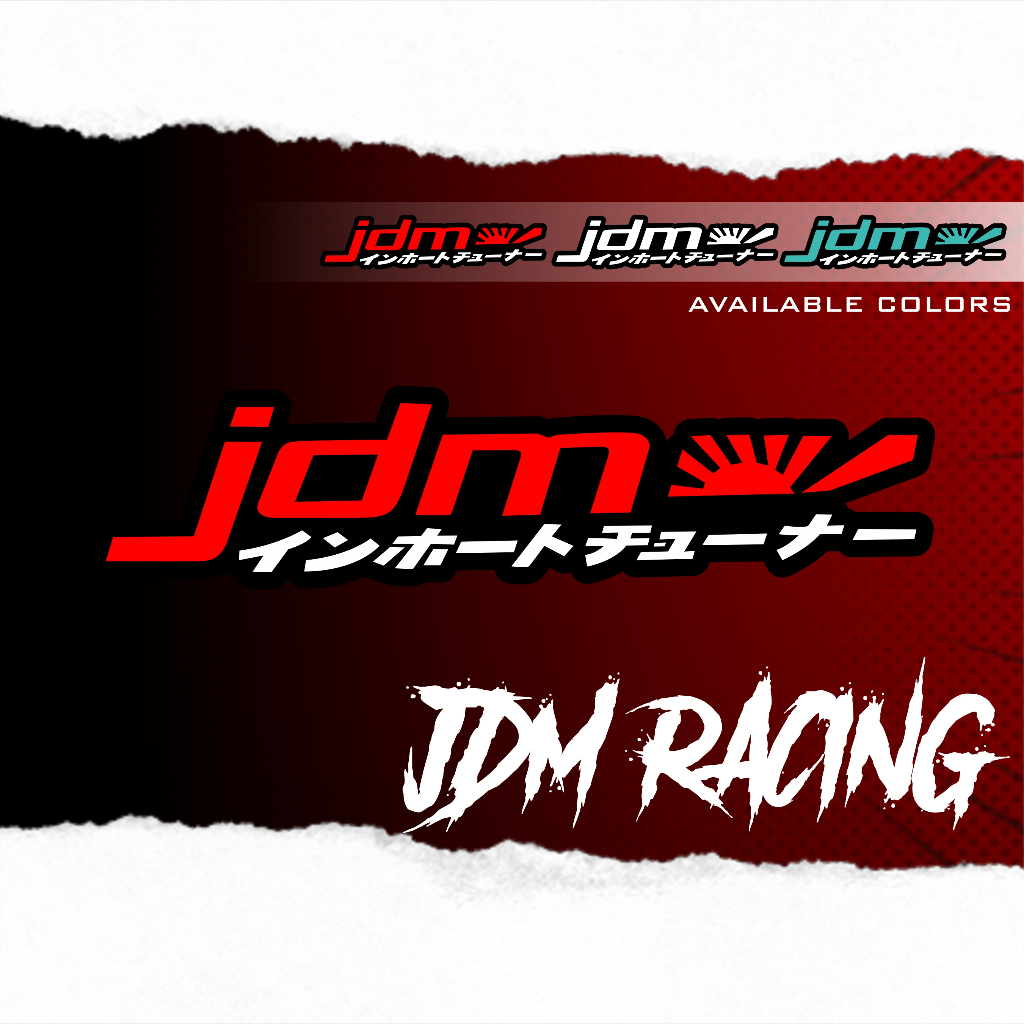 JDM RACING decal sticker for car/motorcycle and helmet | Shopee Philippines