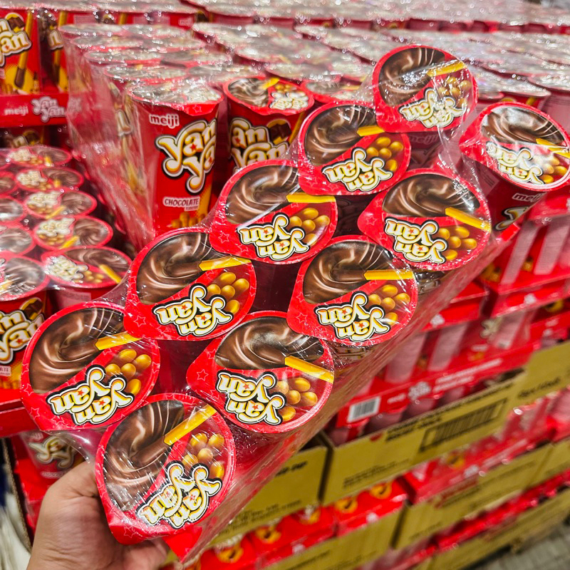 10pcs Meiji Yan Yan Chocolate Pretzels 50g, Biscuit sticks choco dip ...