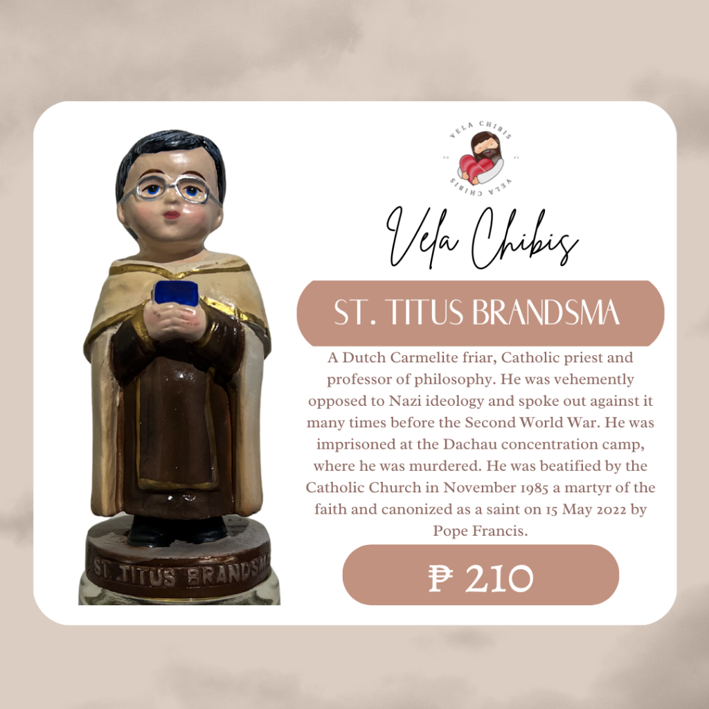 St. Titus Brandsma Chibi Image / Chibi Saint | Shopee Philippines