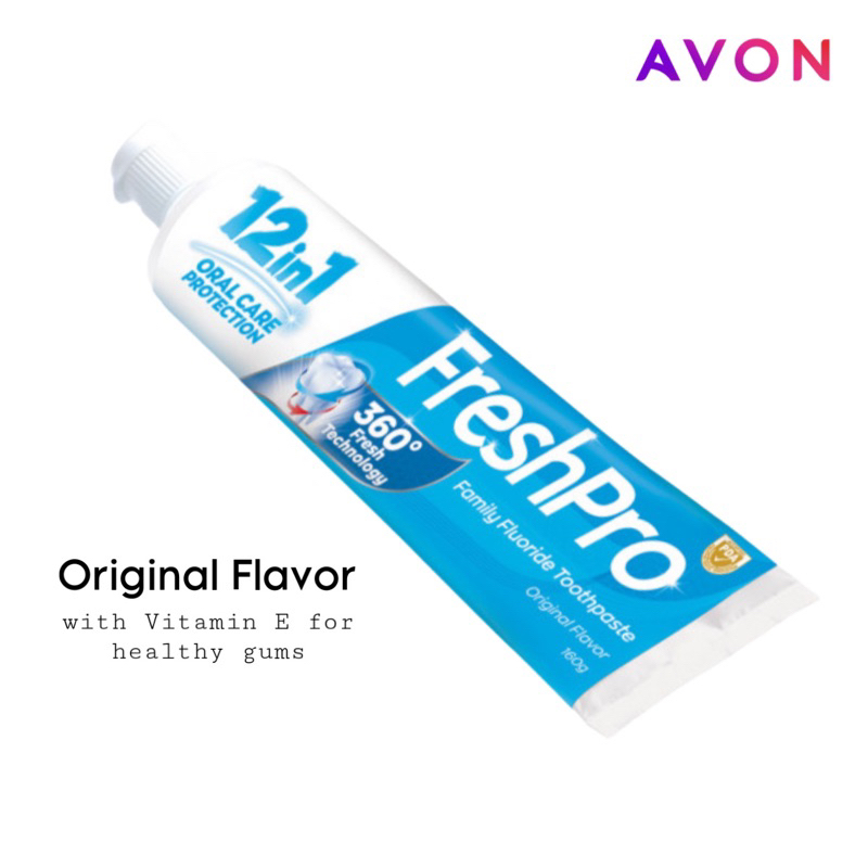 AVON Fresh Pro Family Fluoride Toothpastes 160g: Menthol Red Mint Green ...