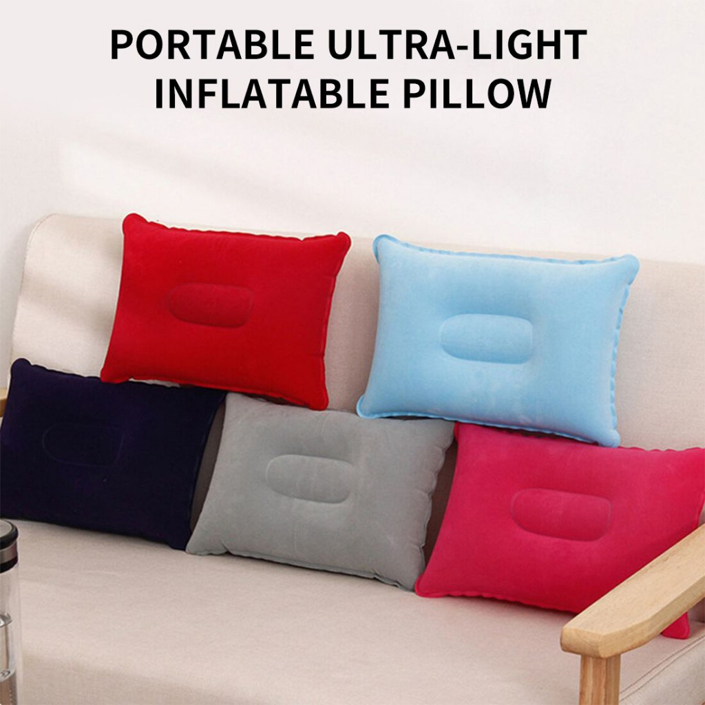 PVC Inflatable Pillow Neck Pillow Outdoor Travel Camping Pillow ...