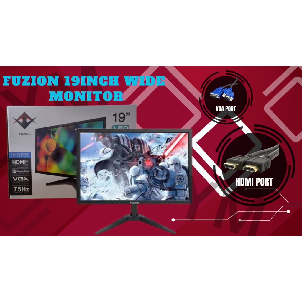 FUZION 19LWM /22LWM/24LWMN LED MONITOR | Shopee Philippines