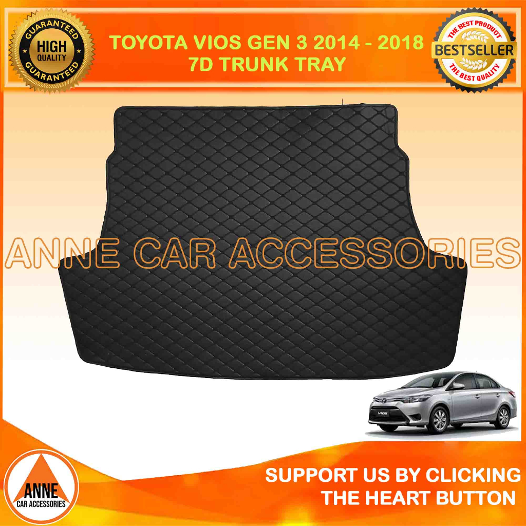 Car Trunk Tray ROHS for Toyota Vios Gen 3 2014 - 2018 Year Model OEM ...