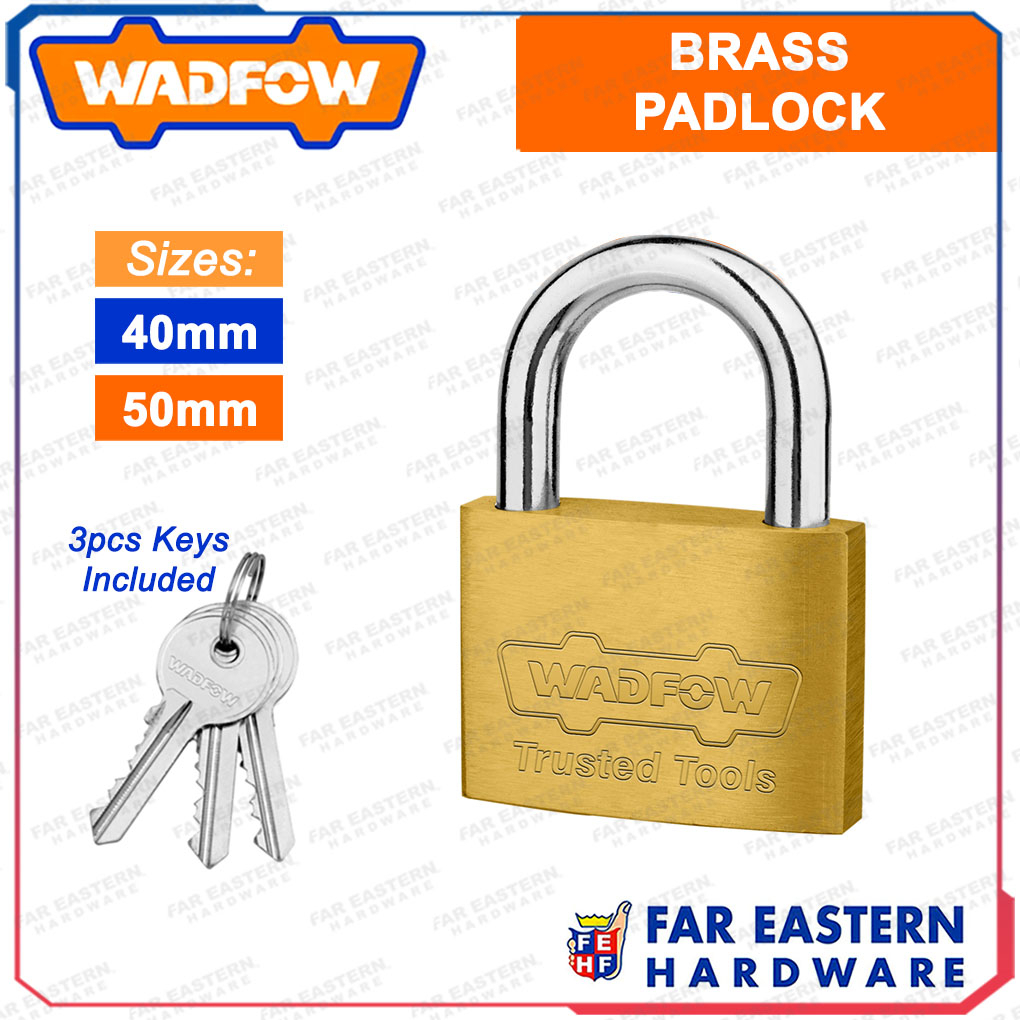 WADFOW Brass Padlock 40mm | 50mm WFHT | Shopee Philippines