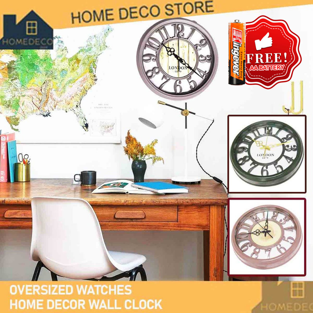 Home Deco Wall Clock Modern wall Oversized Watches Home Decoration with ...