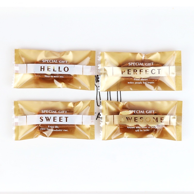 100pcs Candy Wrapper Goodie Candy Pastries Bag Cookie Pouch Heat Seal ...