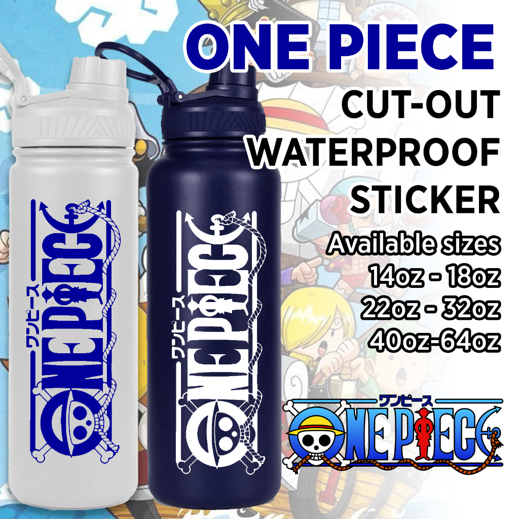 One Piece Tumbler Sticker | Cut-out AquaFlask Sticker | One Piece Decal ...