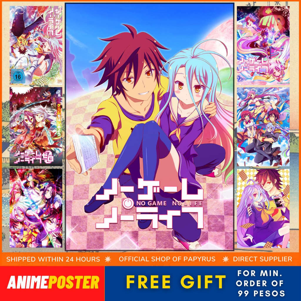 No Game No Life Anime Official Poster / A4 Posters / PAPERRICA | Shopee ...