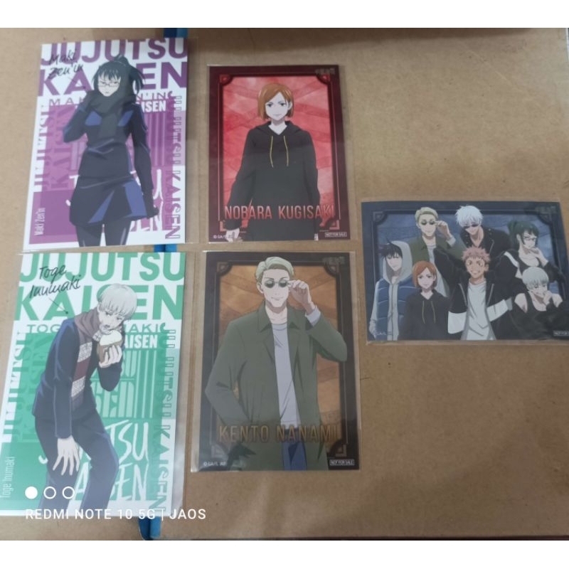 Anime Jujutsu Kaisen JJK Paper Merchandise Post Card Character Picture ...