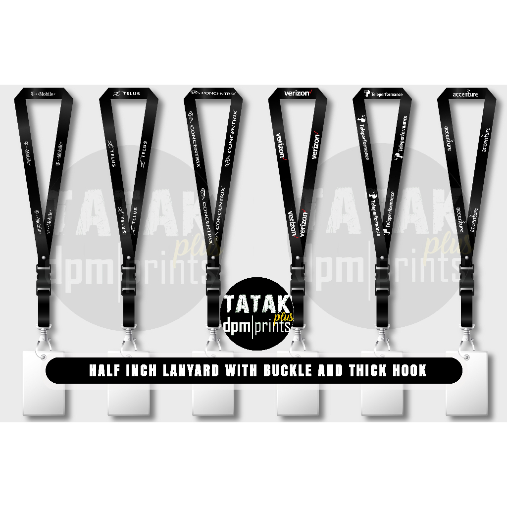 Minimalist BPO Call Center lanyard Half Inch | Shopee Philippines