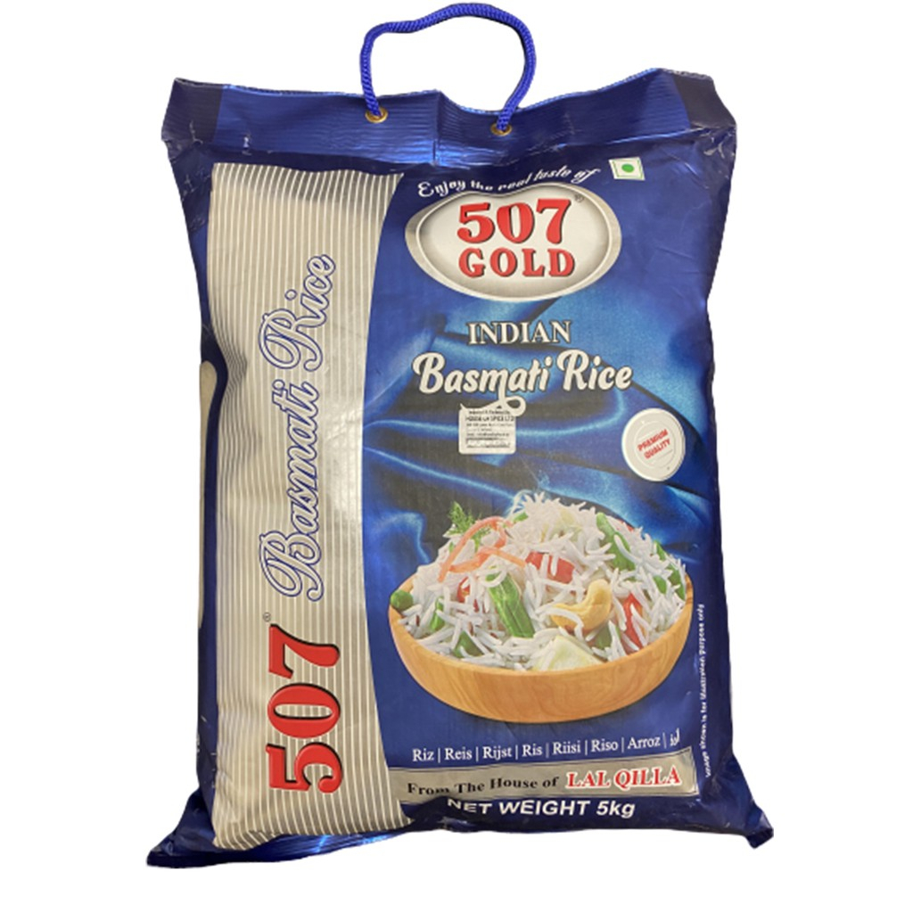 507 Gold Indian Basmati Rice is long rice with delightful aroma ( 5Kg ...