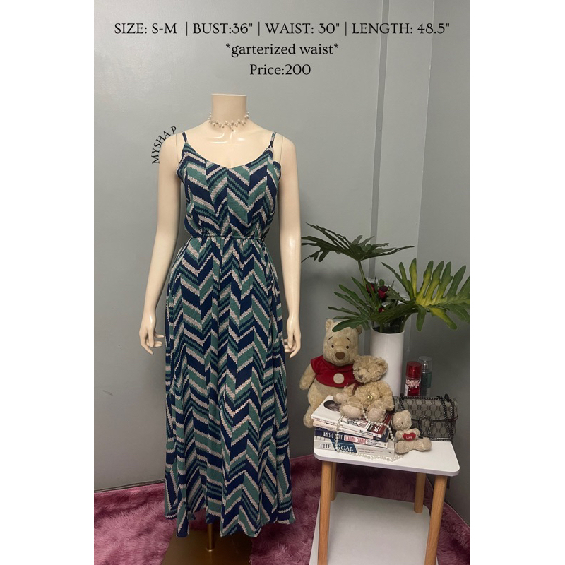 String strap maxi dress dor miss nymfa | Shopee Philippines