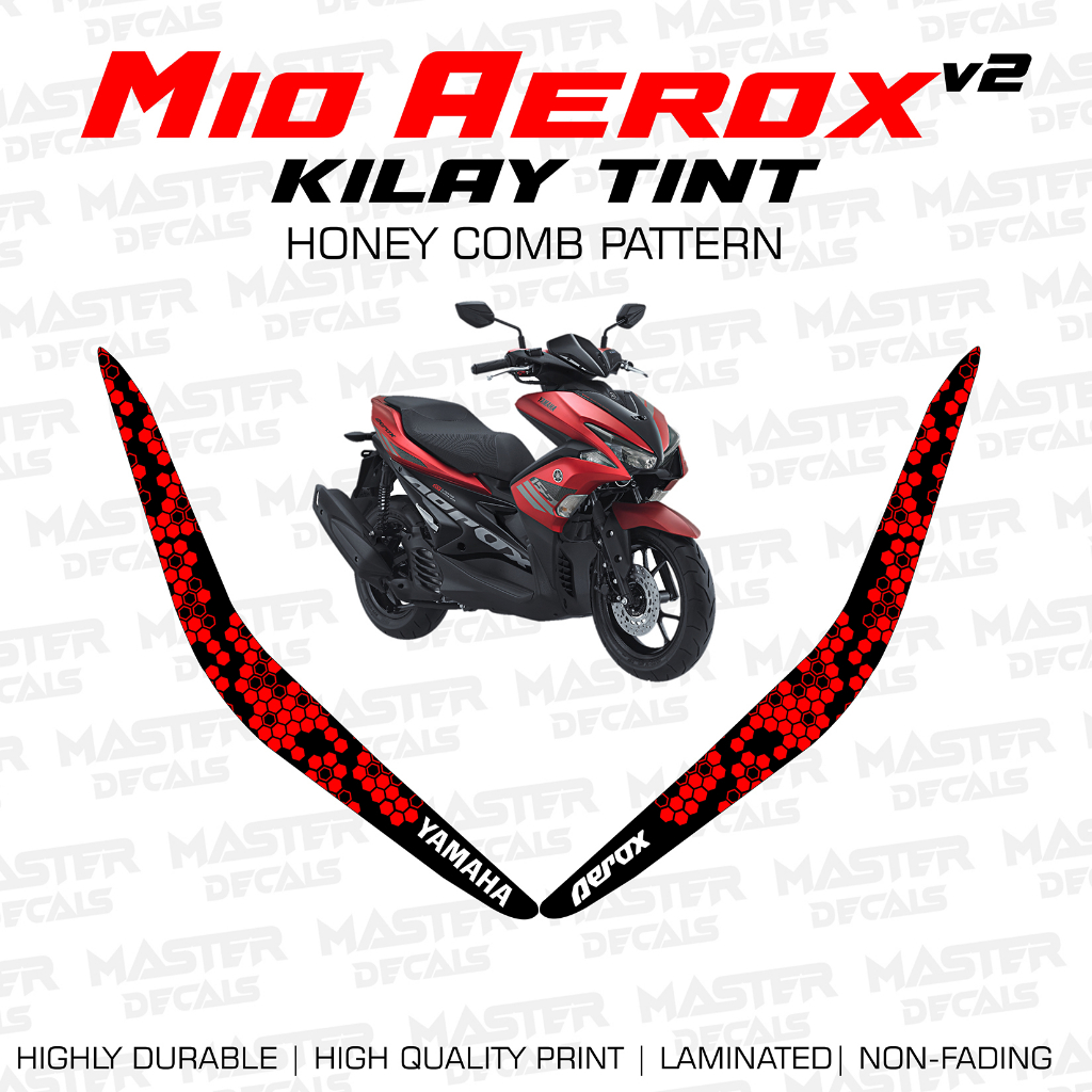 Mio Aerox v2 Kilay tint, Mio Aerox v2 Eyeline Sticker | Shopee Philippines