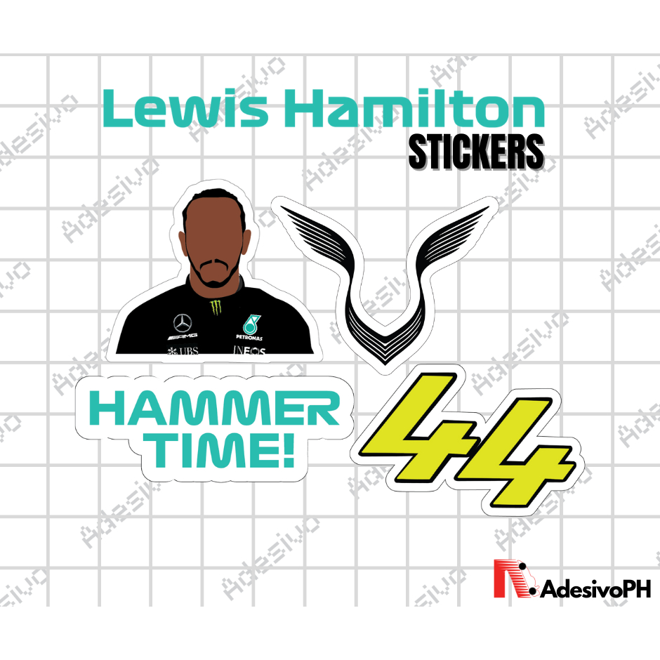 Lewis Hamilton Sticker Pack / GLOSSY / MATTE / HOLOGRAPHIC RAINBOW ...