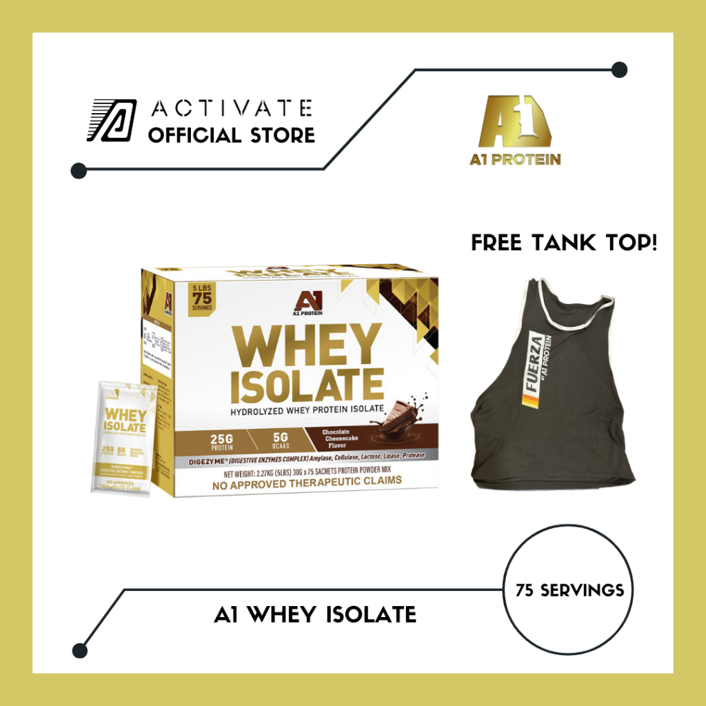 A1 Protein Whey Isolate- 75 sachets, 25g of protein | Shopee Philippines