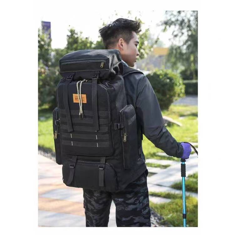 Hiking Backpack Waterproof 80L Large Space Outdoor Unisex Camping ...