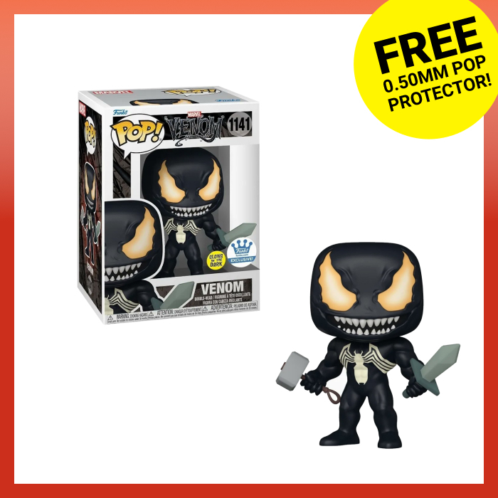 Marvel Venom: Venom with Hammer/ Sword #1141 (Glow In The Dark) (Funko ...