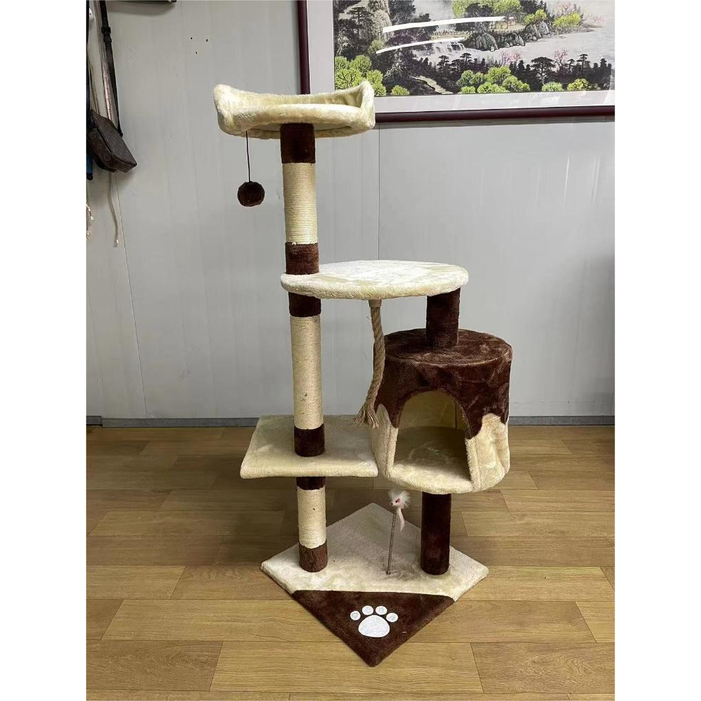Ladder Large Cat House Condo Cat Tree Tower Bed Climbing Scratchers ...