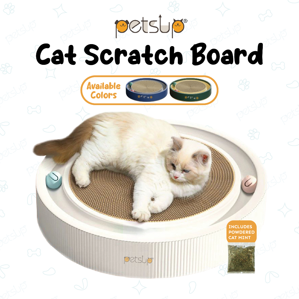 Cat Scratch Board With Ball Replaceable Scratch Core Claw Care Cat Scratcher Play Toy free Cat ...