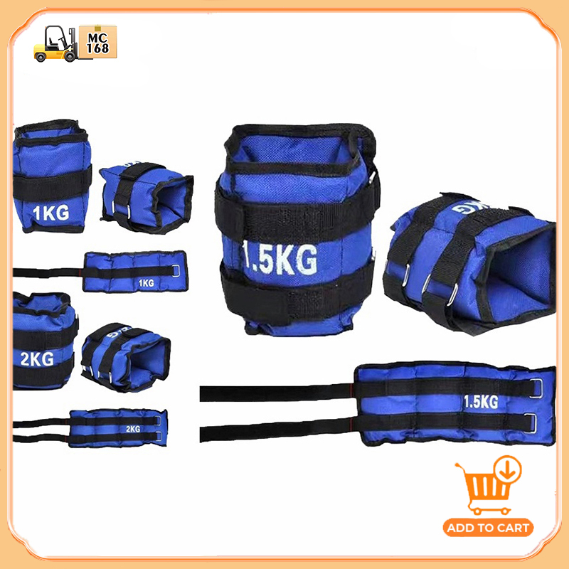 1 kg/1.5kg/2kg/3kg/4kg/5kg/6kg Sand bag Ankle sand Weight Velcro ...