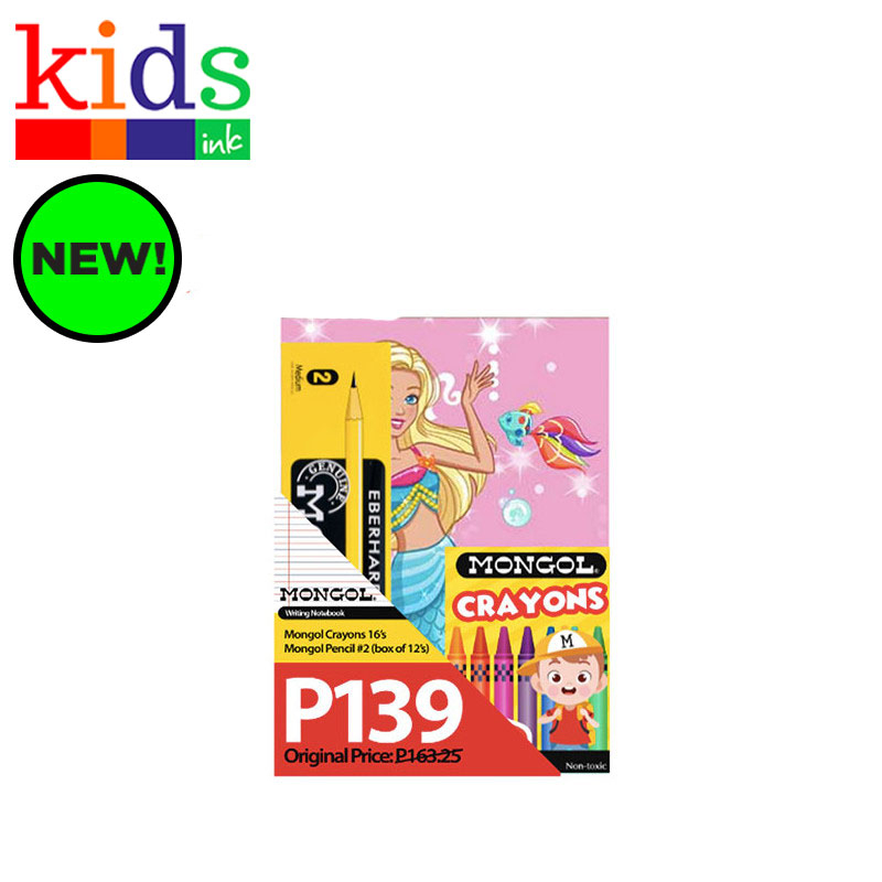 Mongol Pencil No.2 Per Box 12s With Mongol Crayon 16's and Seven Notes ...