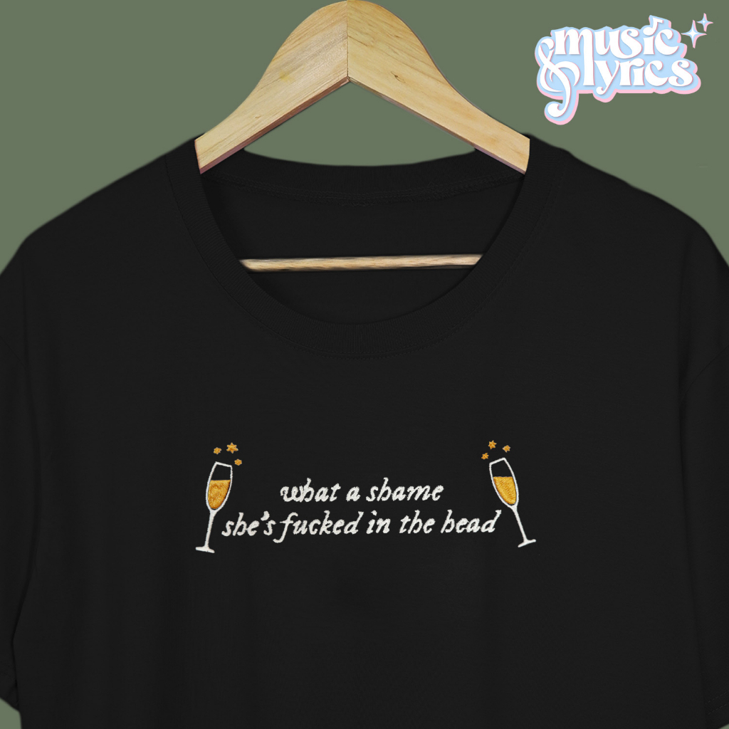 Embroidered What a Shame Champagne Problems Taylor Swift T-shirt ...