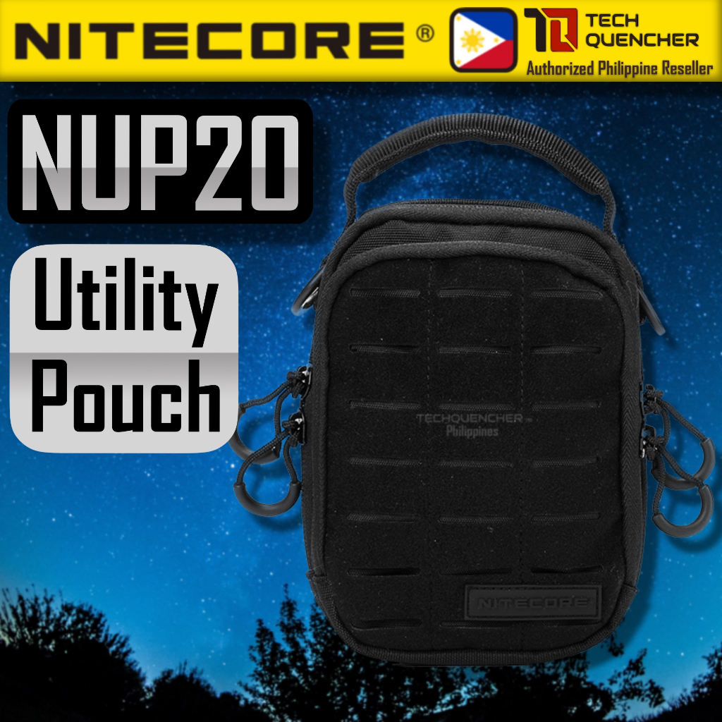 Nitecore NUP20 Utility Pouch - Velveteen Fabric - Molle System - 1000D ...