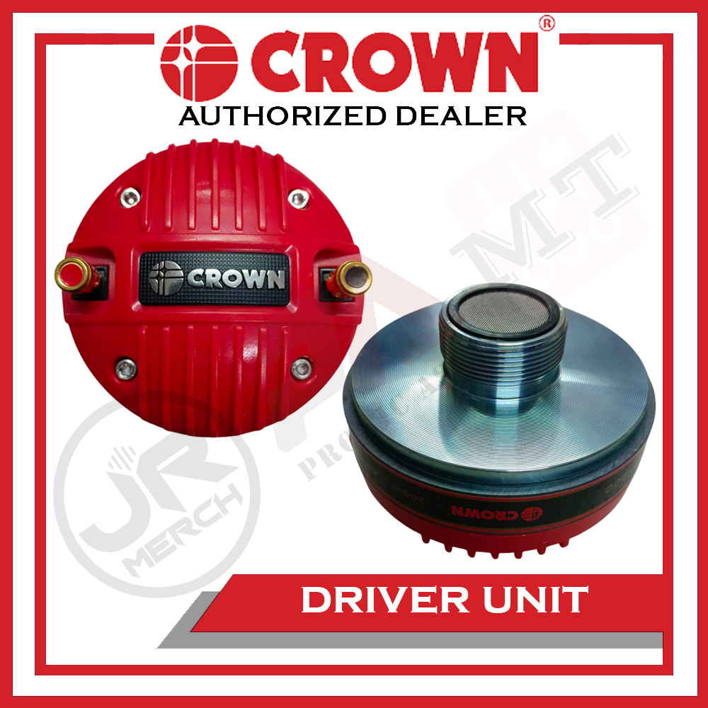 Crown (CK-200) 200w. 8 ohms Horn Tweeter Screw Type Compression Driver ...