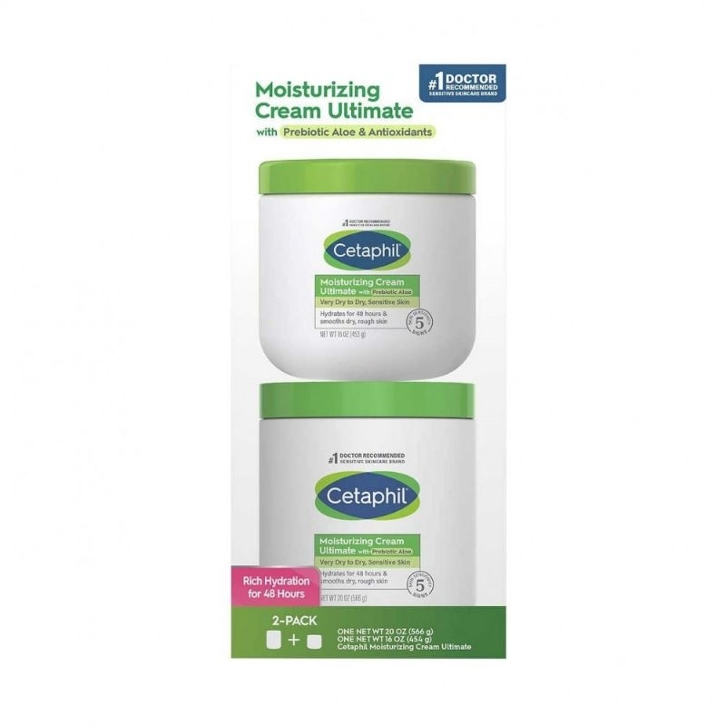 Cetaphil Moisturizing Cream Ultimate w/ Prebiotic Aloe, Dry and ...