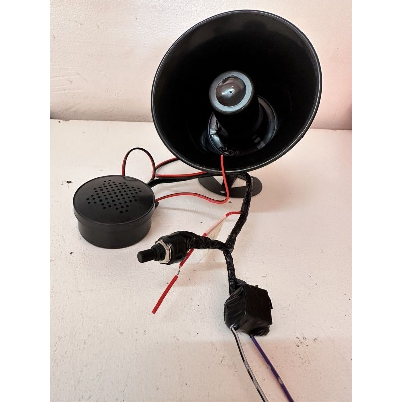 CUSTOMIZED VOICEWARNING BACKHORN WITH ROTARY SWITCH | Shopee Philippines