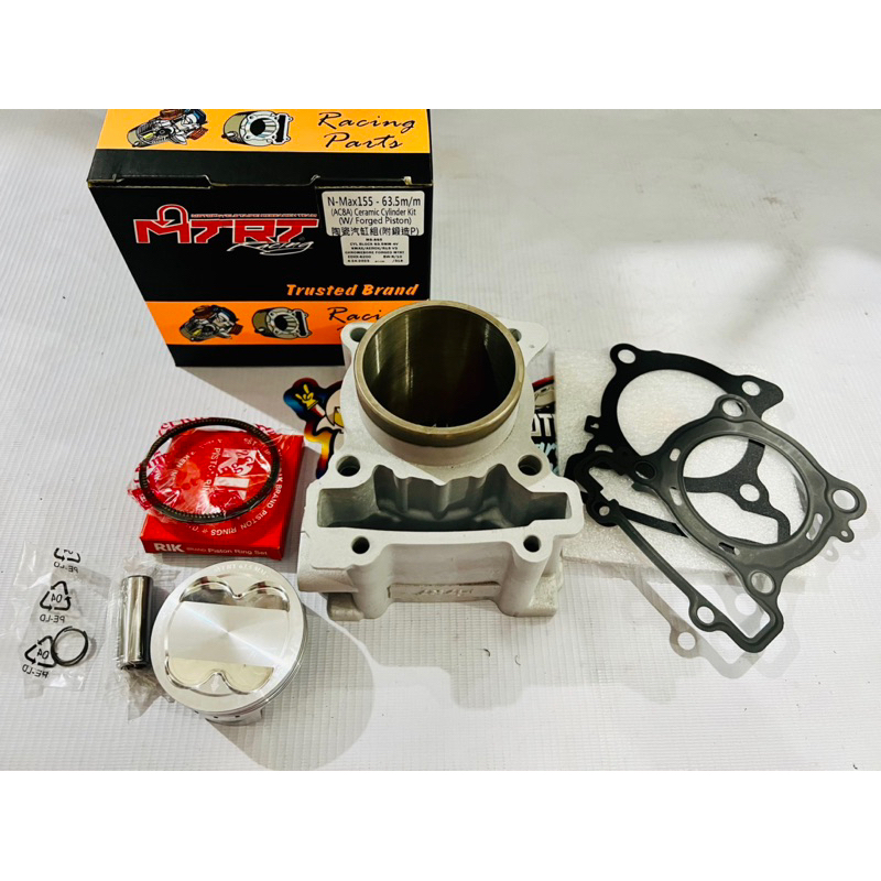 MTRT 63.5mm CHROME BORE CERAMIC BLOCK FORGED PISTON KIT NMAX155 ...