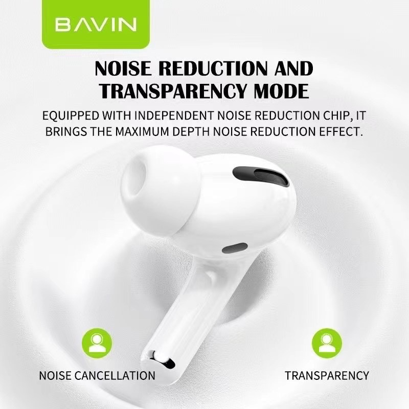BAVIN BA25 TWS Bluetooth Earphones Long Endurance Bluetooth 5.1 Headphones Touch Control ...