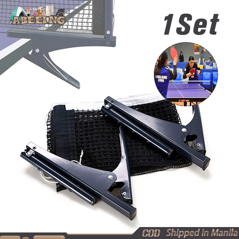 Portable Table Tennis Net and Post Set Ping Pong Table Net Rack ...